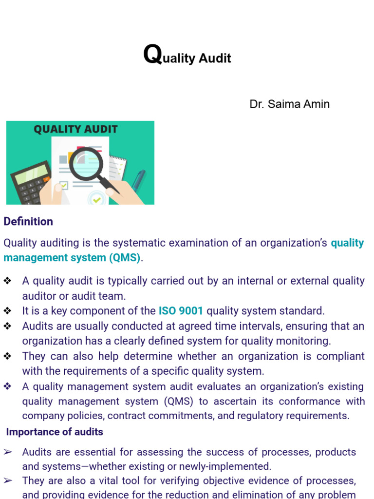Comprehensive Guide to Quality Audits | PDF | Audit | Auditor's Report