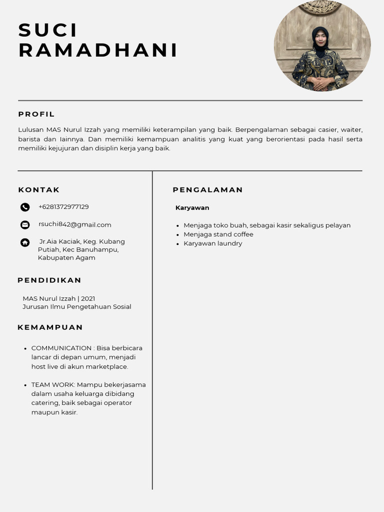 Cv. Suci Ramadhani | PDF
