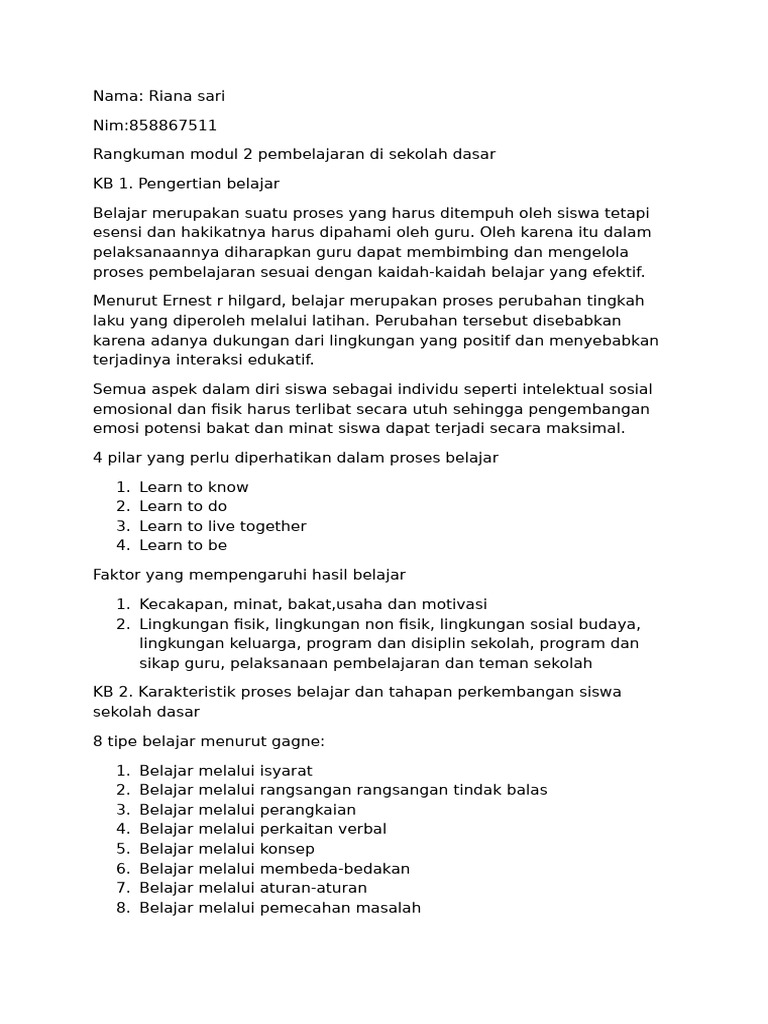 Rangkuman Modul 2 | PDF