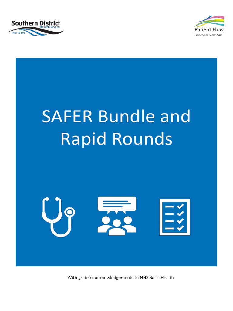 SAFER - Rapid Round Prompts Booklet (V2a) | PDF | Patient | Hospital