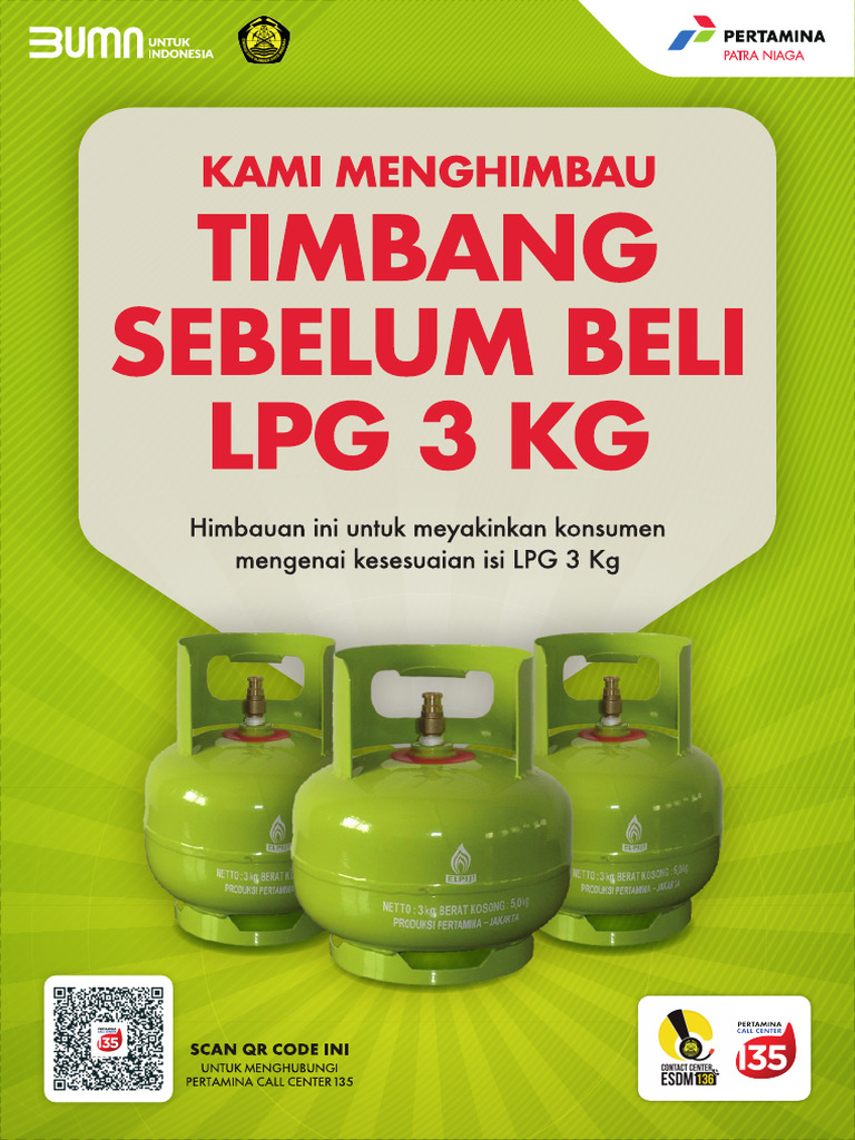 FA LPG 3KG - Info Himbauan Berat | PDF