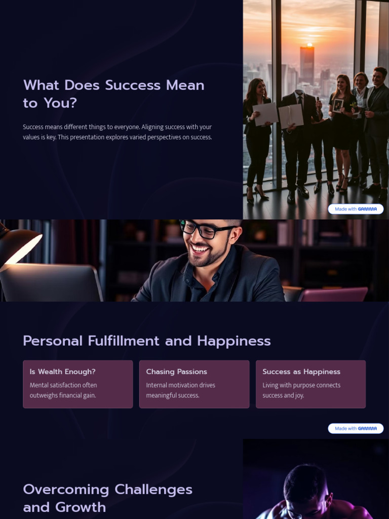 Defining Personal Success and Growth | PDF