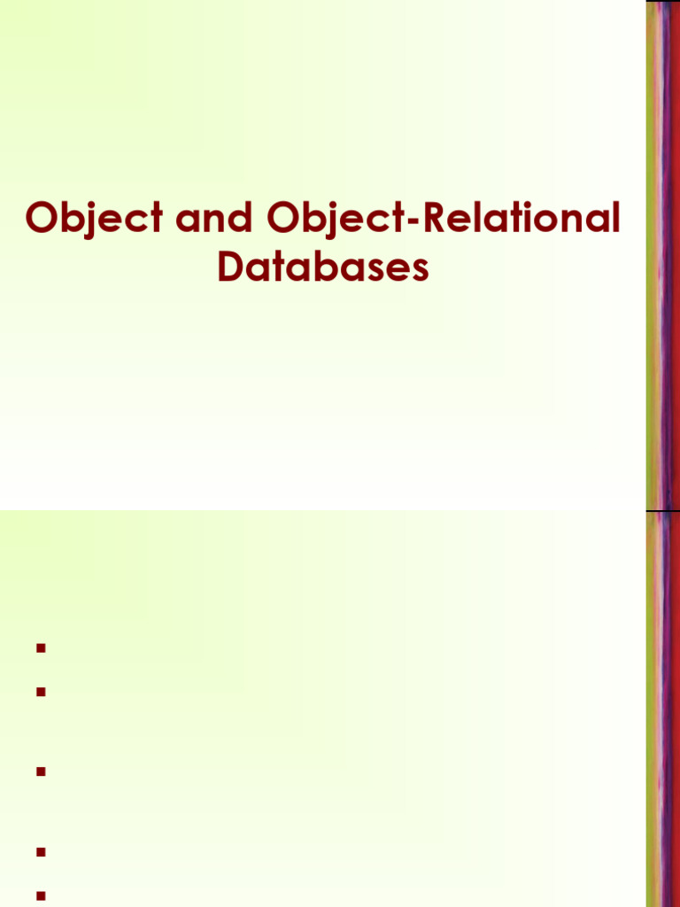 71 Object Oriented Database Pdf Class Computer Programming Inheritance Object Oriented