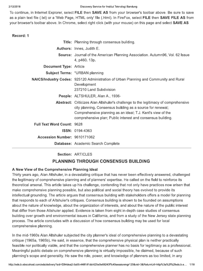 A2 Consensus Building | PDF