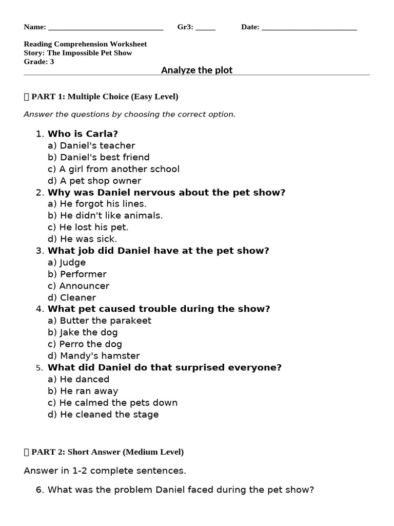 Analyze the plot differentiated | PDF