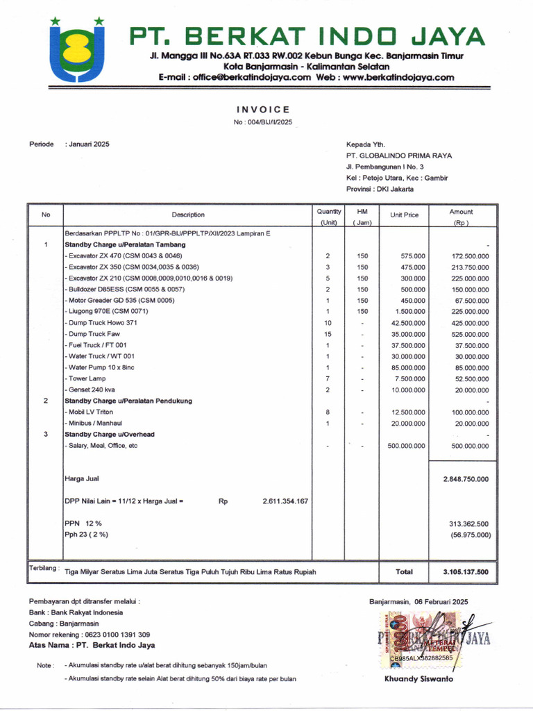 Invoice 004 Pdf