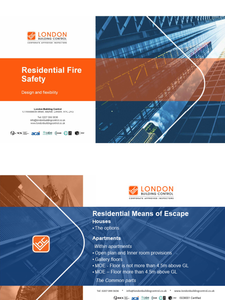 Residential Fire Safety Presentation | PDF | Apartment | Health ...