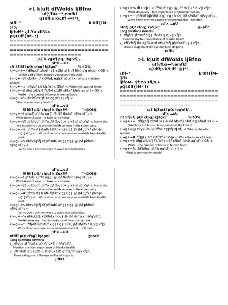 class 6 health | PDF