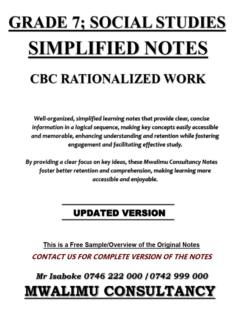 Grade 7 Social Studies Notes SP | PDF | Planets | Earth