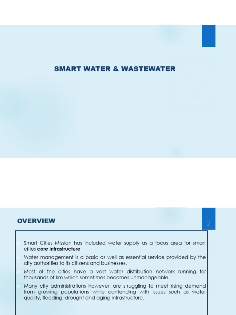 Smart Water and Waste Water | PDF | Water | Water Scarcity