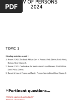Understanding the Law of Persons | PDF | Precedent | Common Law