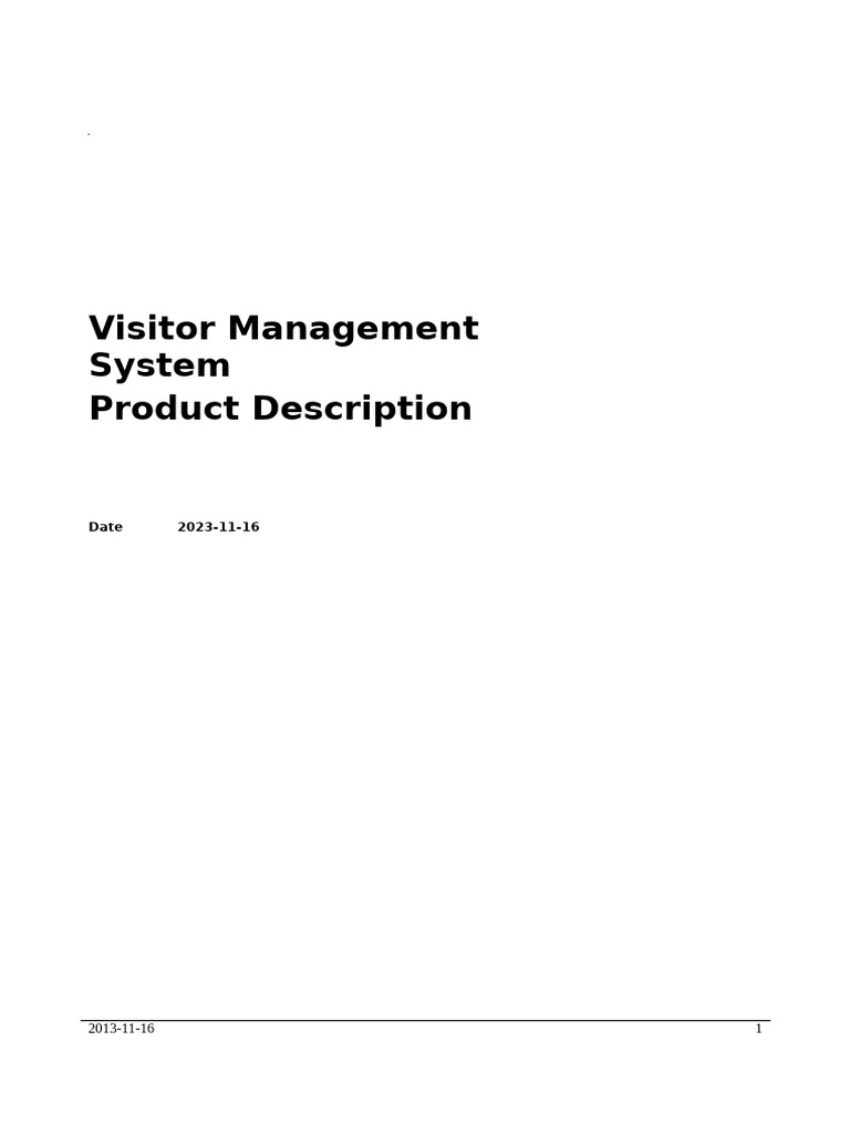 Visitor Management System | PDF | Operating System | Databases