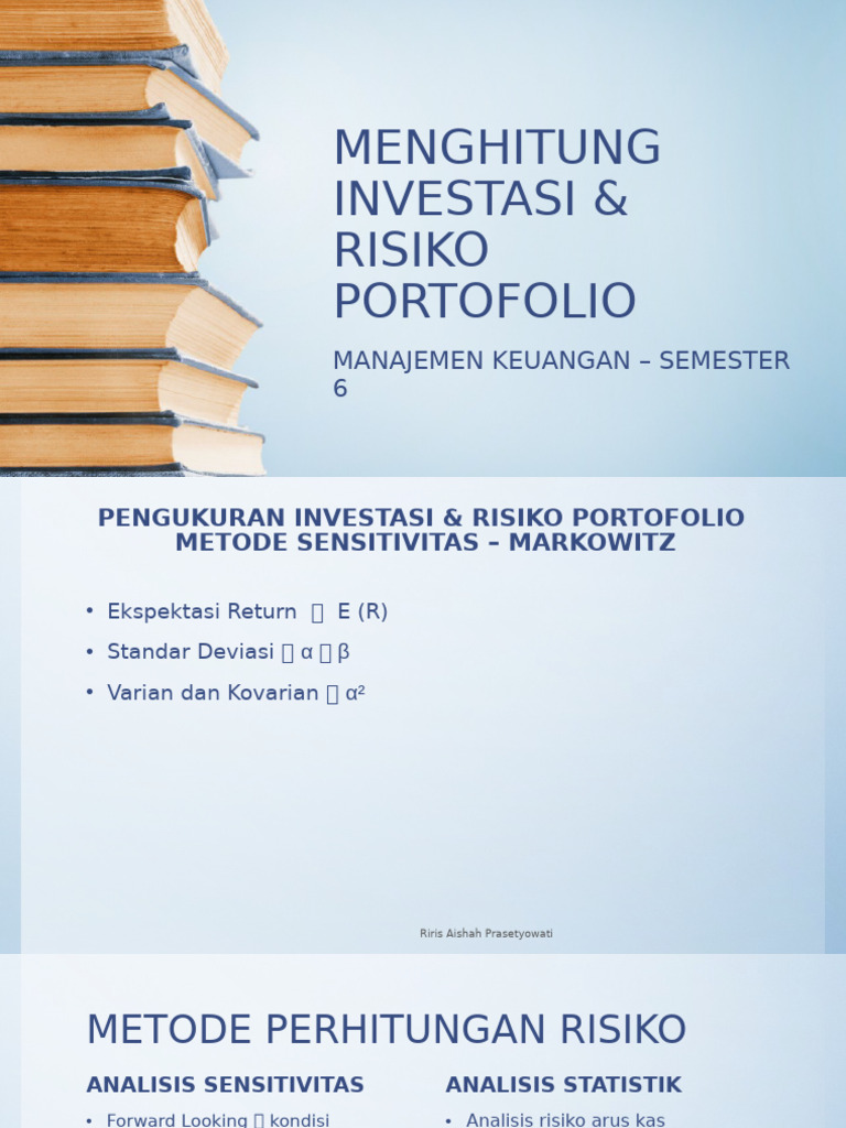 Bab 8 Pengukuran Investasi & Risiko Portofolio | PDF