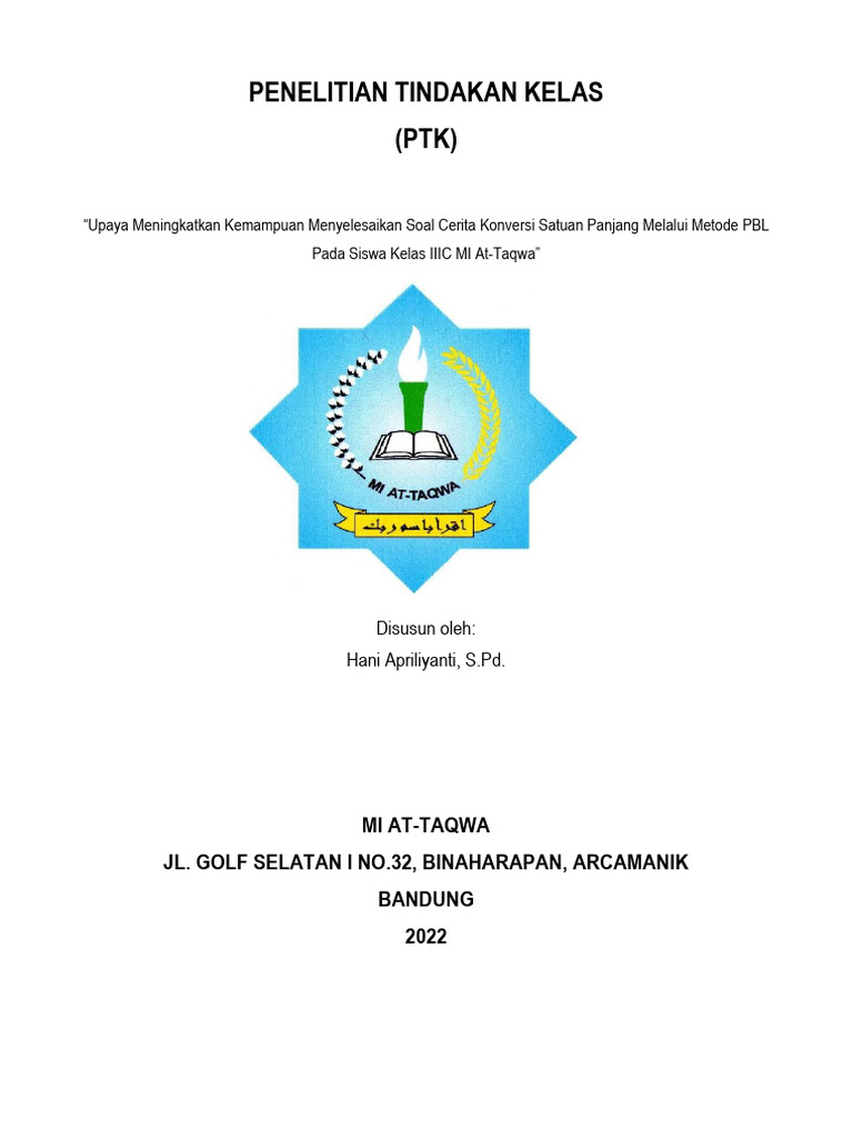 Proposal PENELITIAN TINDAKAN KELAS - Opt | PDF