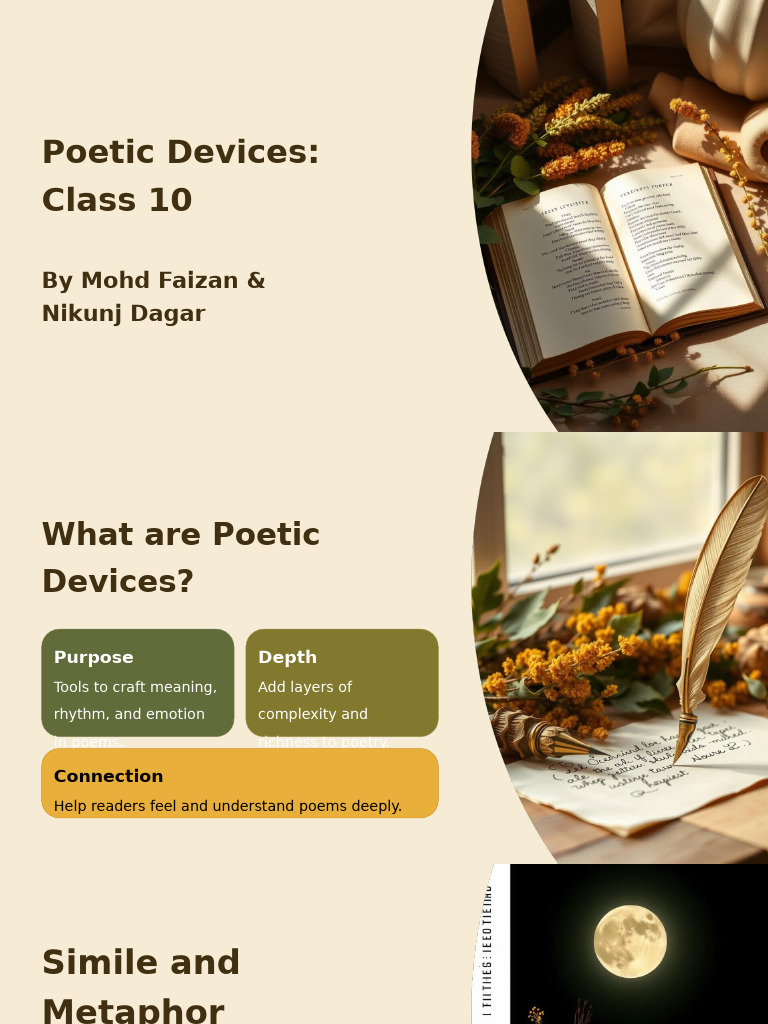 Poetic Devices Class 10 | PDF
