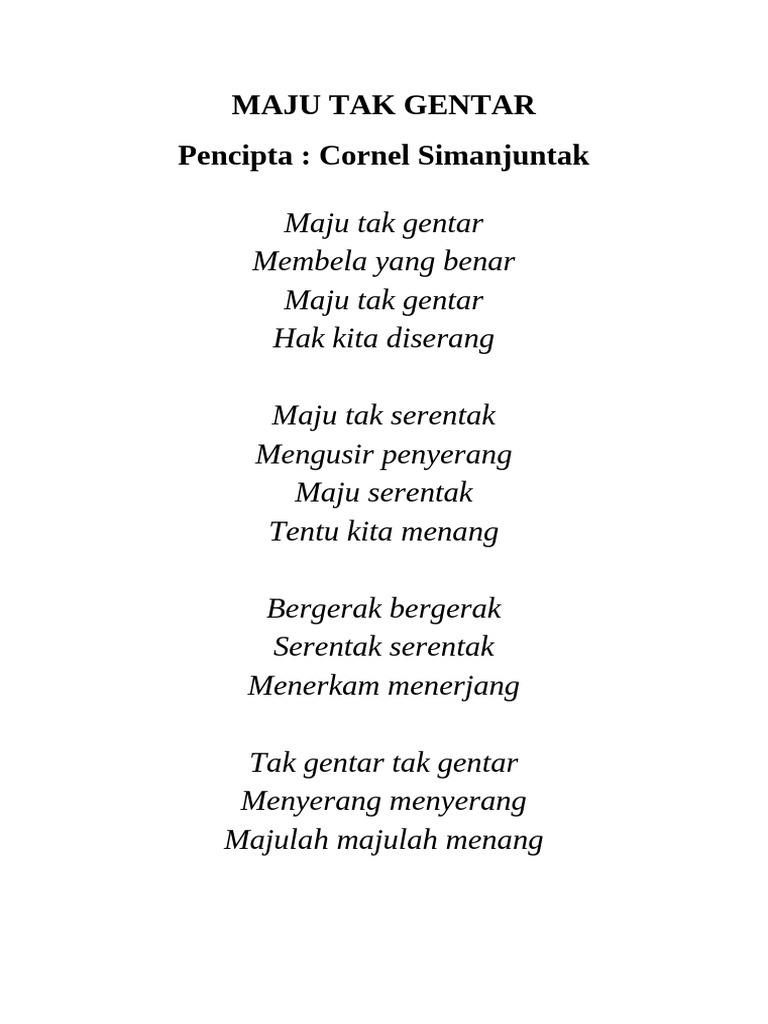 Maju Tak Gentar | PDF