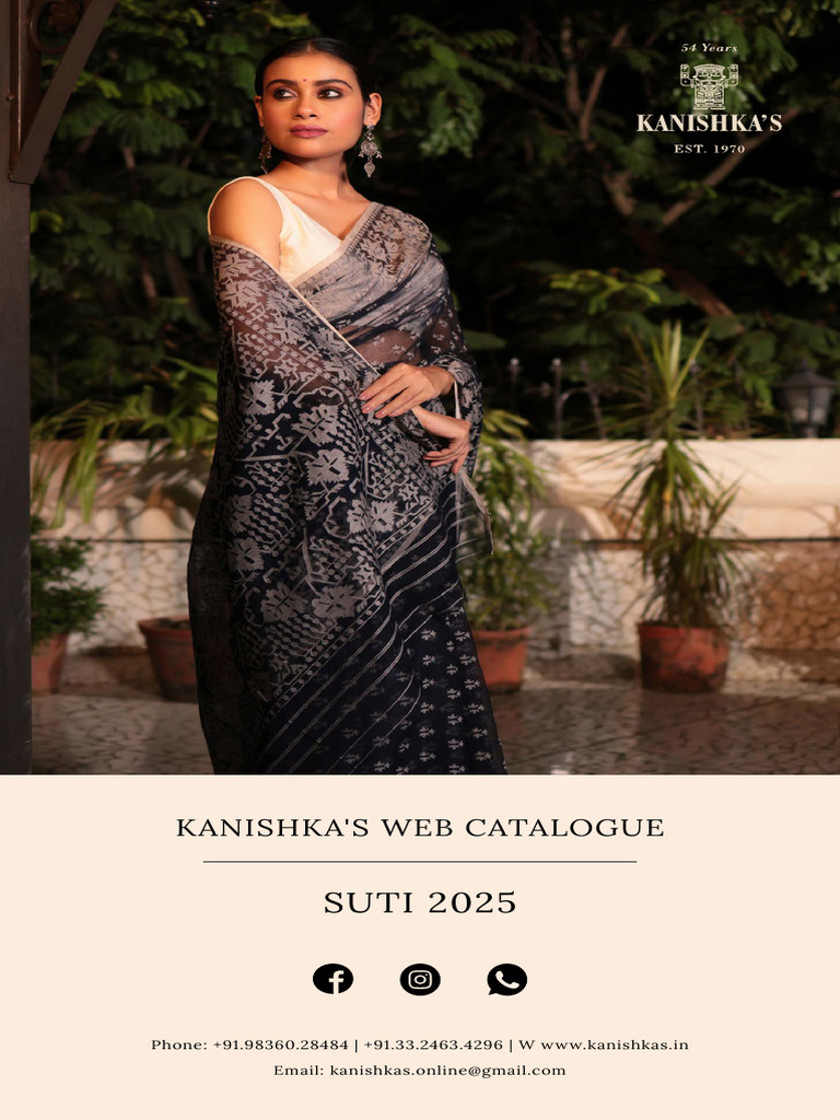 2025 May Suti Kanishka's Web Catalogue | PDF | Weaving | Clothing