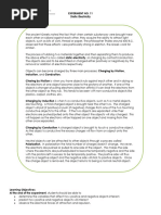 Grade 9 Static Electricity Lab Guide | PDF | Electric Charge | Force