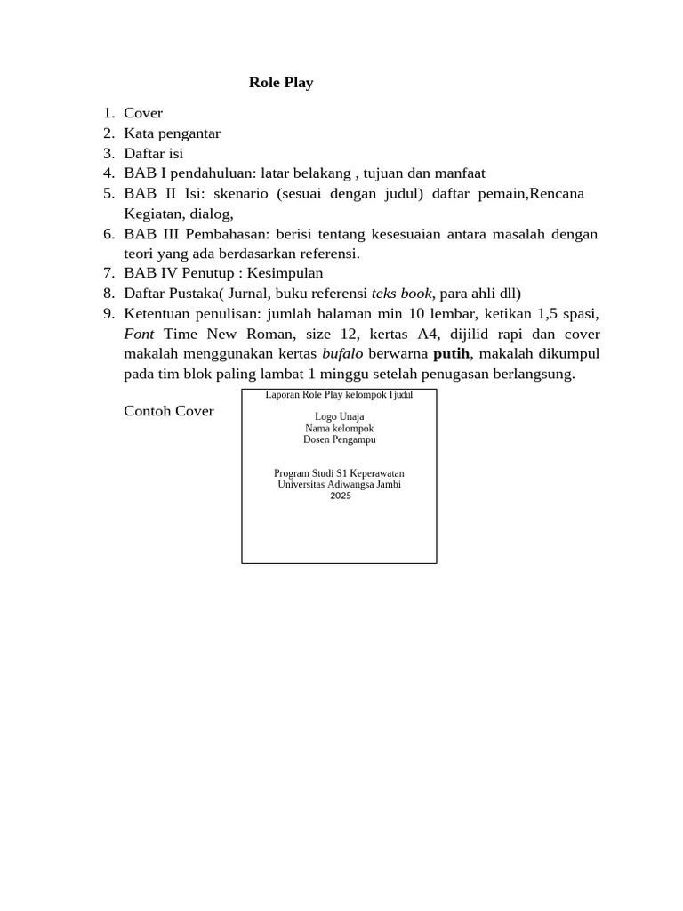 Role Play Terapi bermain | PDF