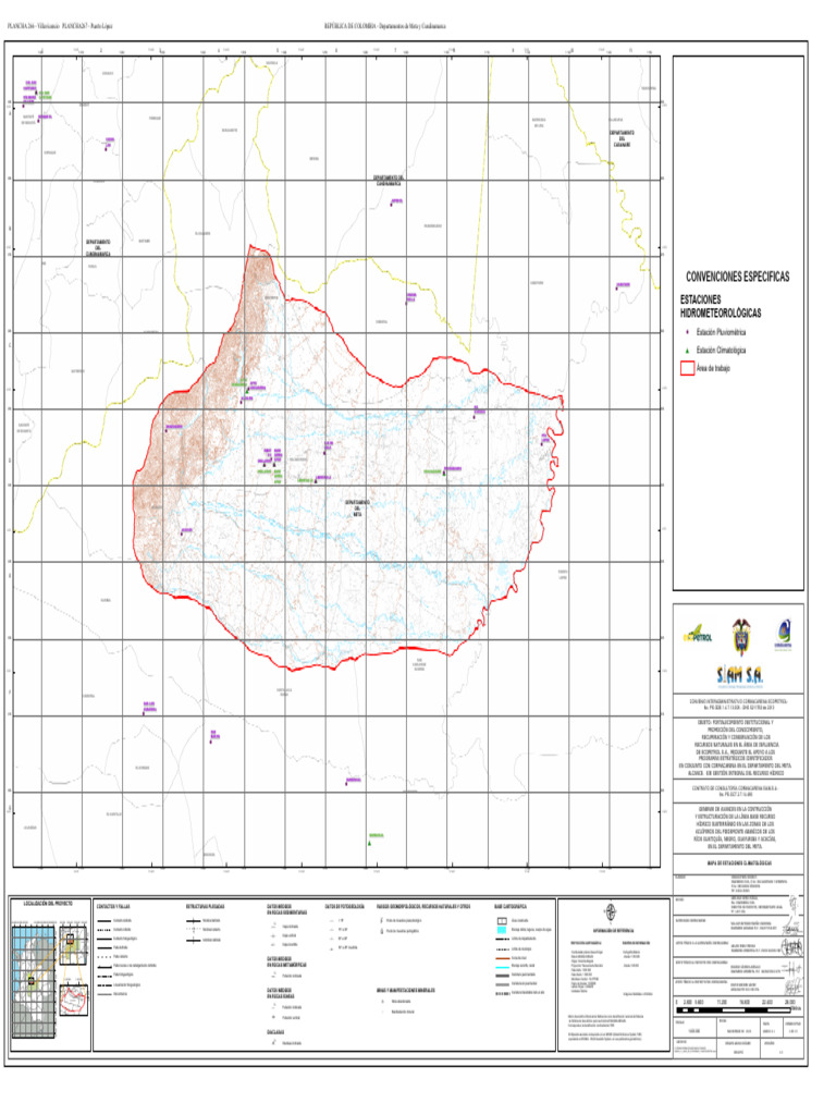 Mapa de Estaciones Climatológicas en Meta | PDF