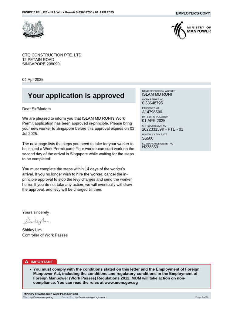 Islam MD Roni - Ipa With Fin | PDF | Employment | Salary