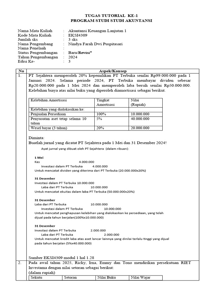 Jurnal Akuntansi dan Goodwill 2024 | PDF