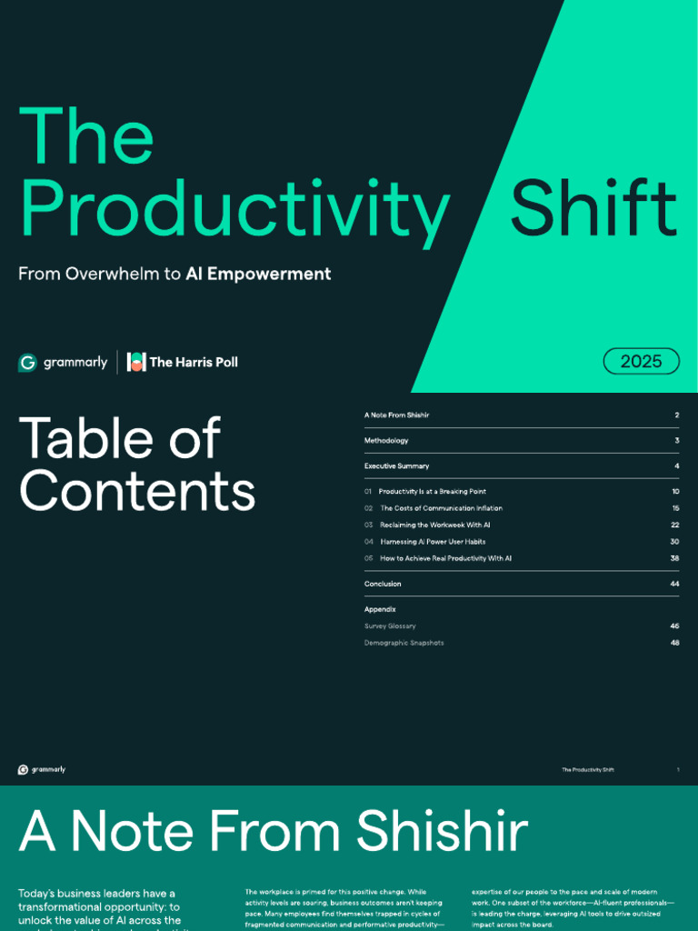 2025 The Productivity Shift | PDF | Artificial Intelligence | Intelligence (AI) & Semantics
