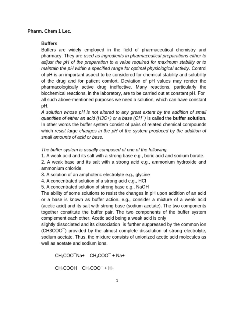 Understanding Container Buffer Systems | PDF | Buffer Solution | Acid