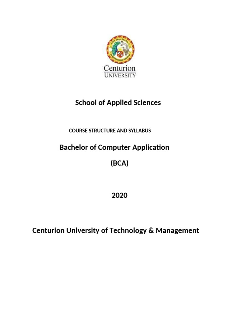 Bca-Course Structure and Syllabus | PDF | Relational Model | Databases