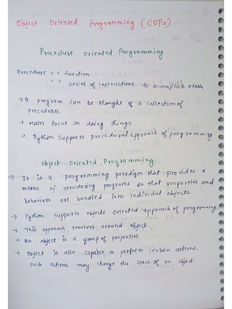 OOPs Python-1 | PDF