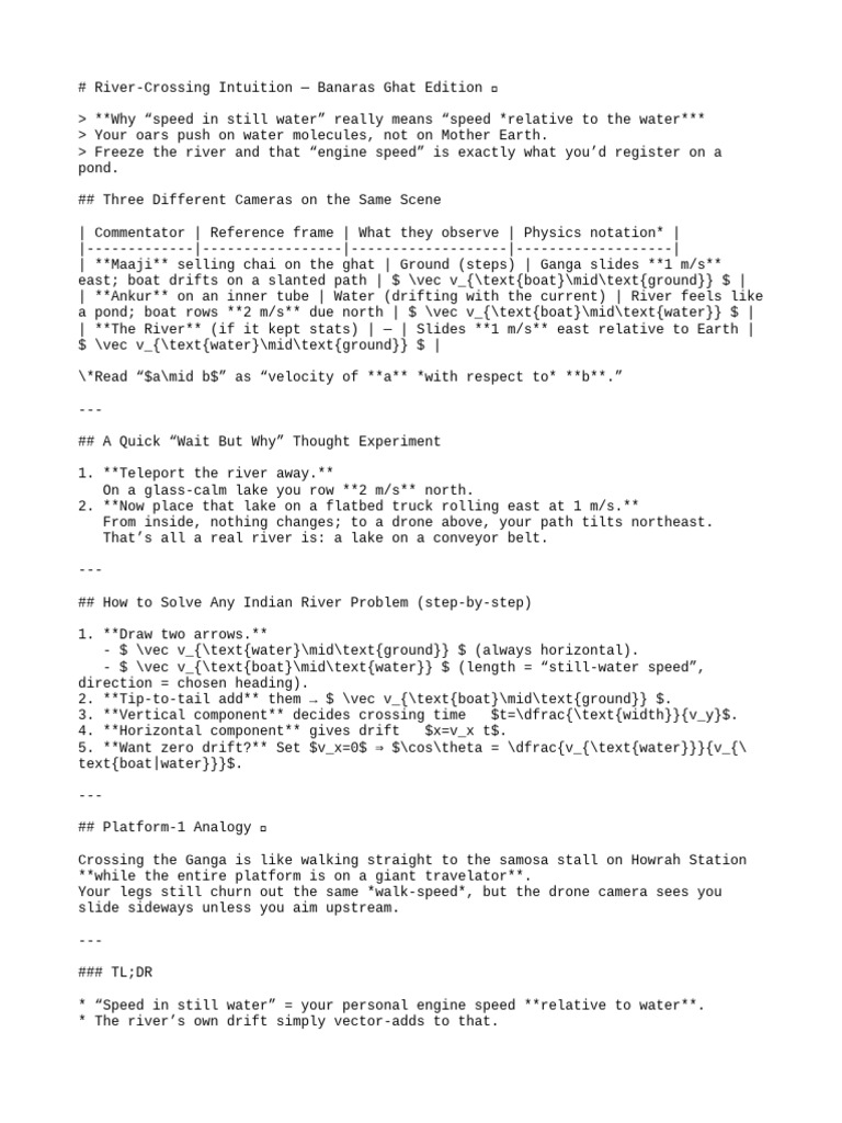 # River-Crossing Intuition - Banara | PDF