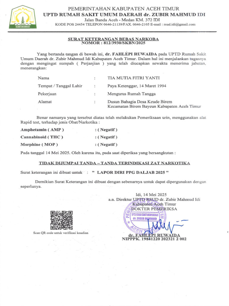 Bebas Narkoba Tia | PDF