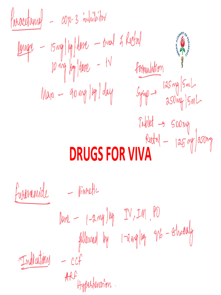 Drugs-for-VIVA 250217 105021 | PDF | Medical Specialties | Diseases And ...