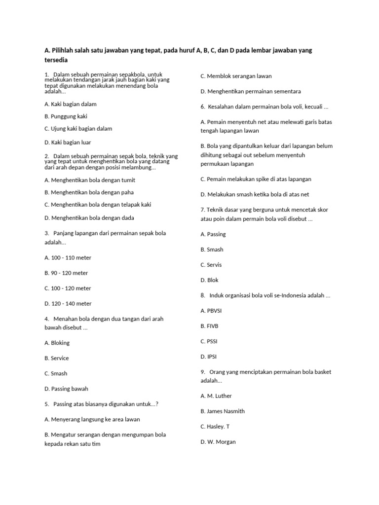 A. Soal Kelas 6-WPS Office | PDF