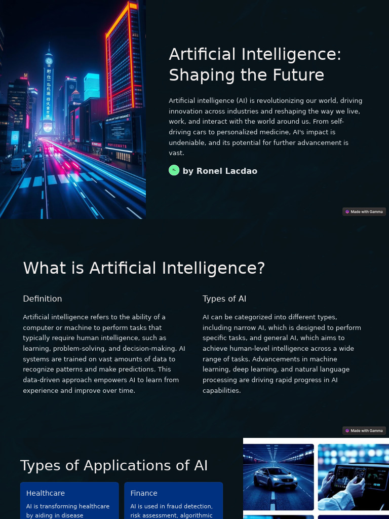 Artificial Intelligence Shaping The Future | PDF | Artificial Intelligence | Intelligence (AI ...