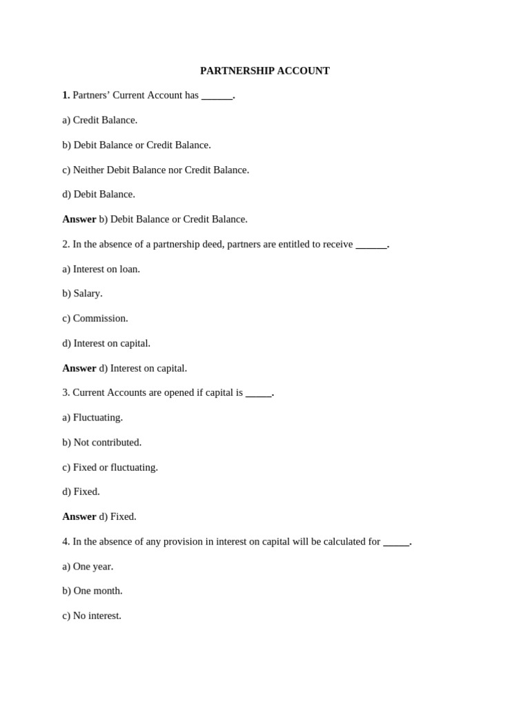 Partnership Accounts.08.04.25 | PDF | Debits And Credits | Goodwill ...