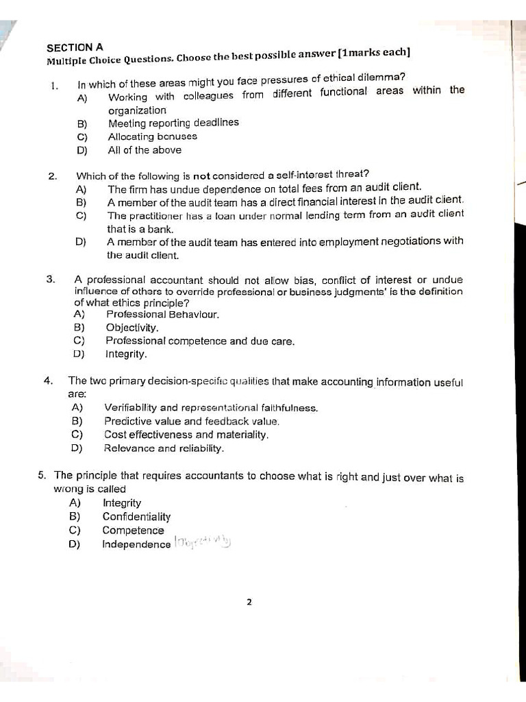 ACC 202 Test 1, 2 and Special Test | PDF