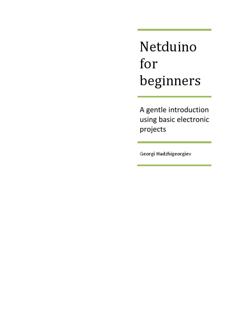 Netduino For Beginners 1 Pdf Bipolar Junction Transistor Capacitor