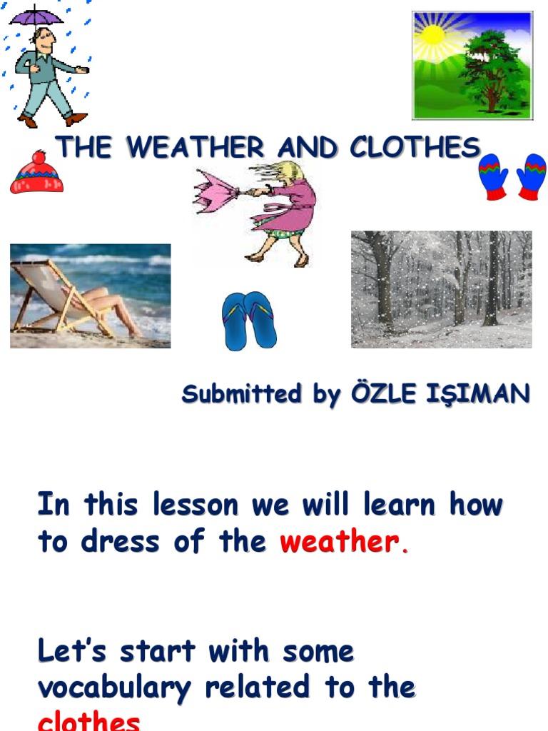 The Weather and Clothes | PDF