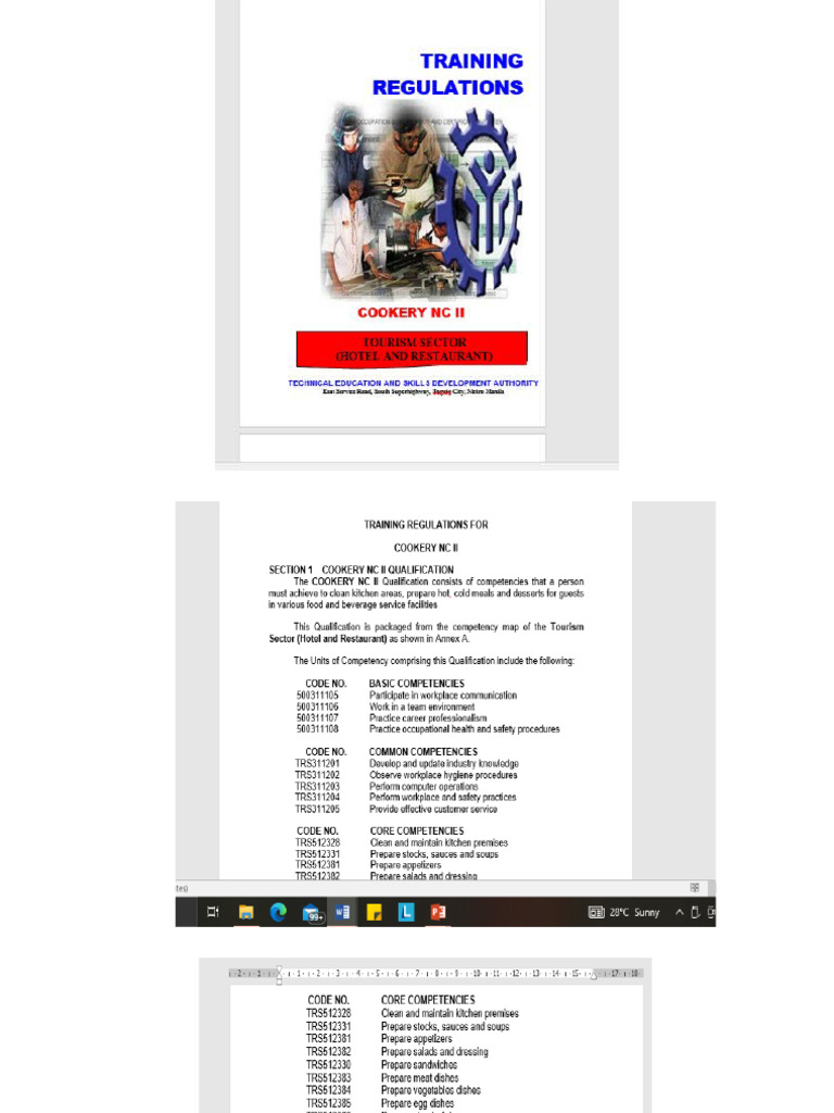 TR and Training Plan | PDF