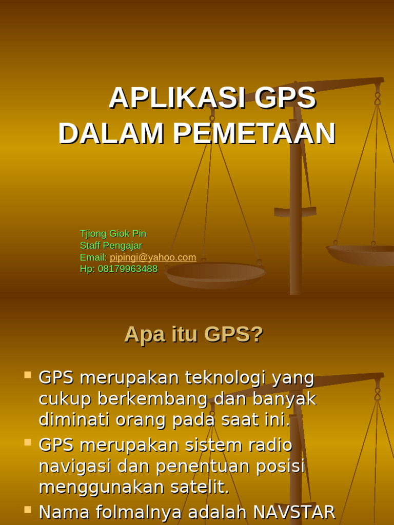 Aplikasi GPS dalam Pemetaan Modern | PDF