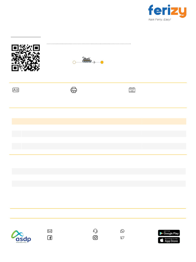 Contoh Tiket Tiket Kapal | PDF