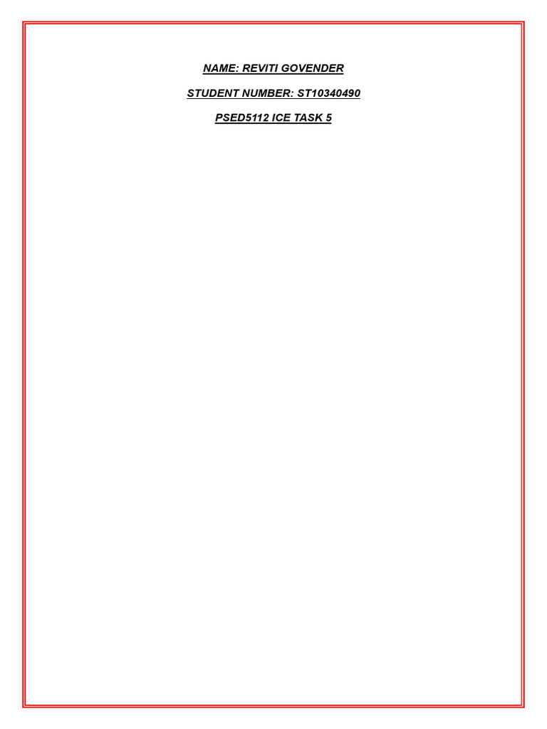 st10340490 psed ice task 5 | PDF