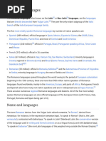 Romance Languages: A Comparative Study | PDF | Latin | Spanish Language