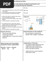 Notes - RP 05 Density - AQA Physics GCSE | PDF | Density | Volume