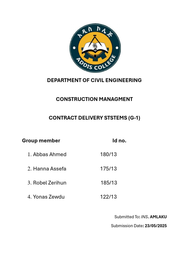 Contract Delivery Systems in Ethiopia | PDF | Economies | Business