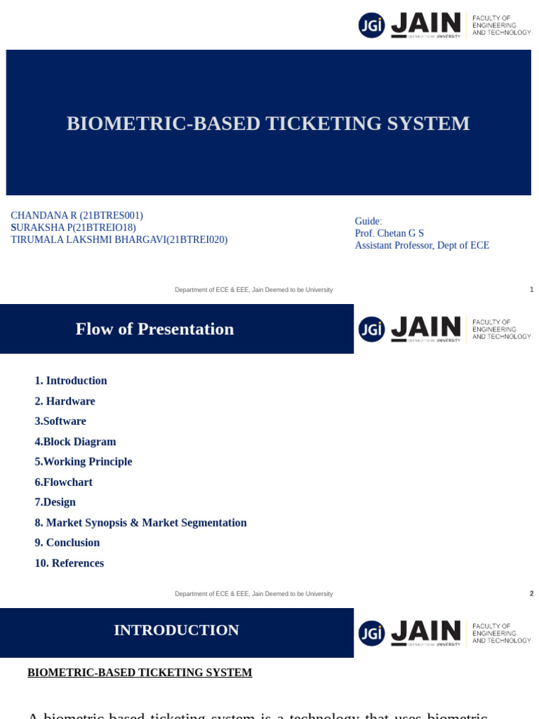 Biometric Ticketing System Overview | PDF | Biometrics | Wi Fi