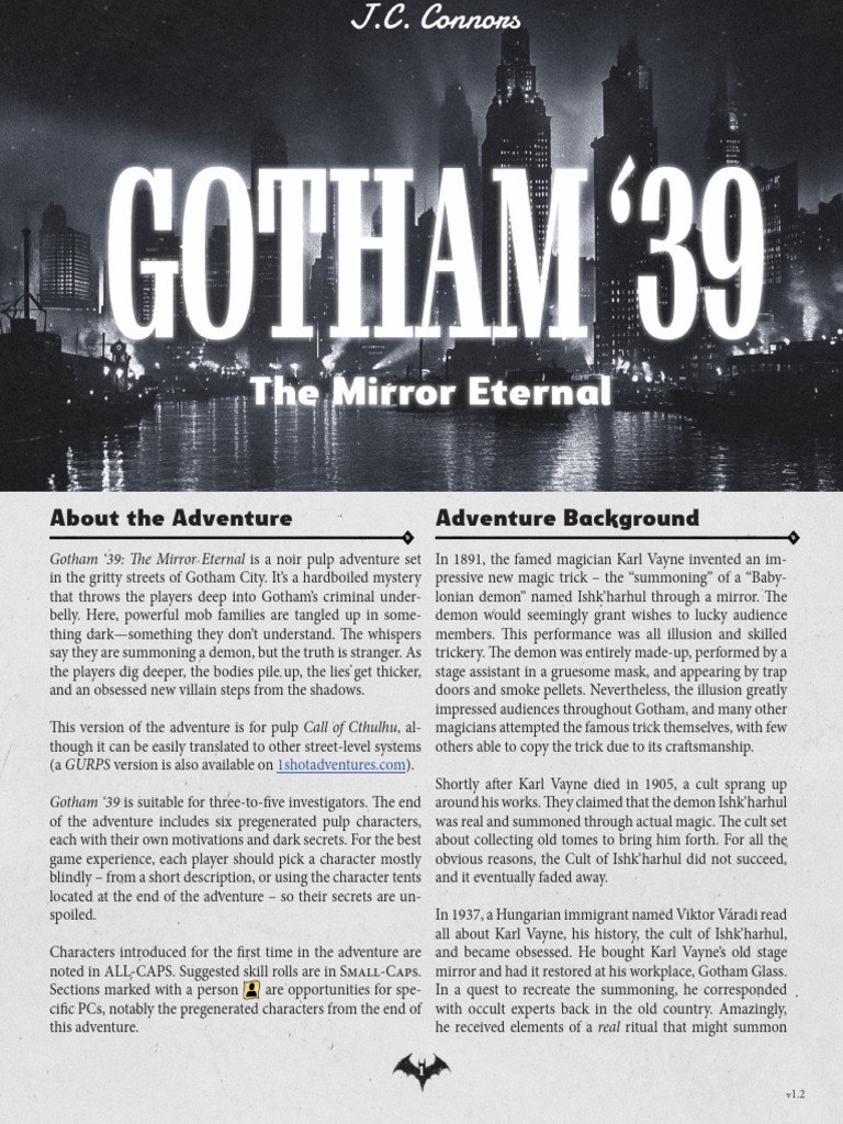 Gotham 39 CoC | PDF | Batman