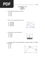 Year 6 Math Practice Questions | PDF | Mathematics | Euclidean Geometry