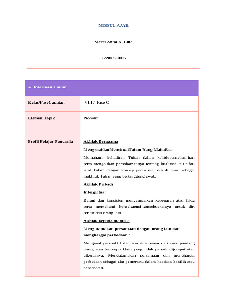 Modul Ajar Heri Yanto Buulolo (X) | PDF